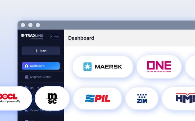 Real-Time Booking No. Tracking | Tradlinx Ocean Visibility